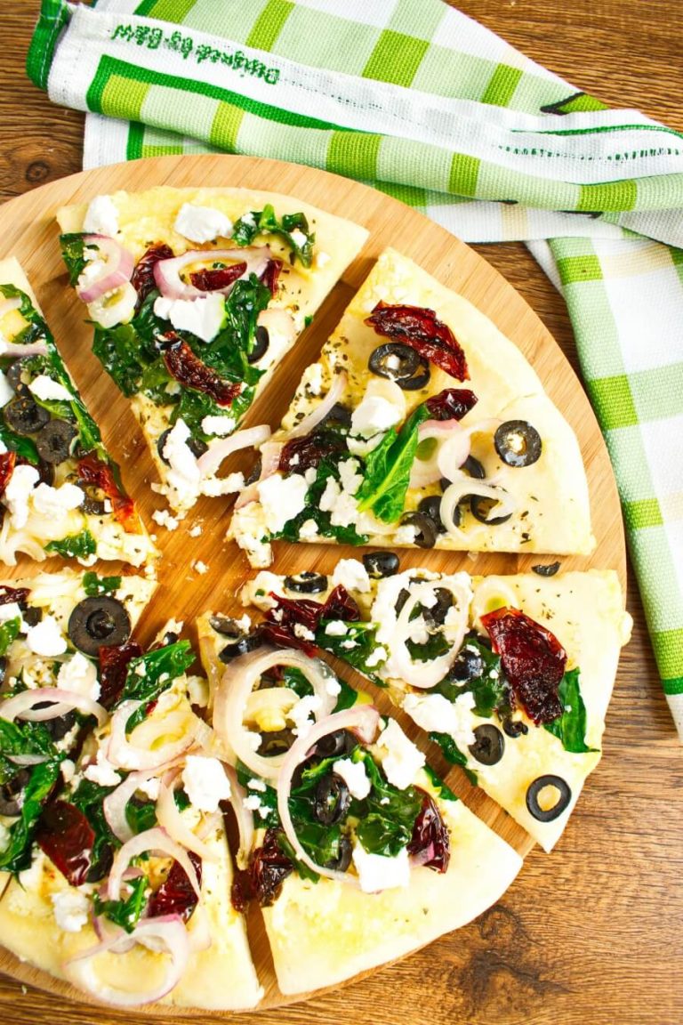 Spinach and Feta Pizza Recipe - Cook.me Recipes