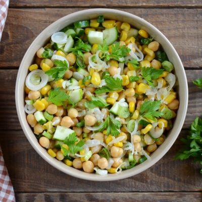 Fresh Vegan Corn and Chickpea Salad Recipe - Cook.me Recipes