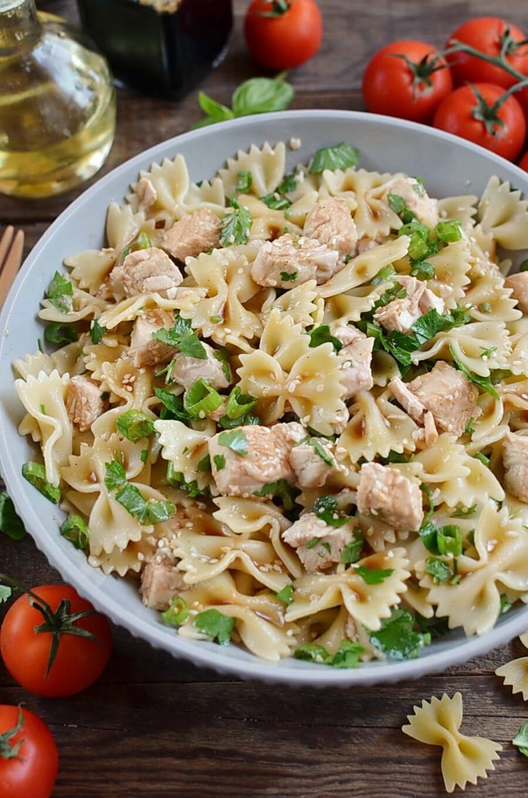 Sesame Pasta Chicken Salad Recipe - Cook.me Recipes
