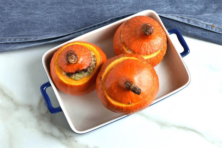 Sausage & Rice Stuffed Pumpkins Recipe - Cook.me Recipes