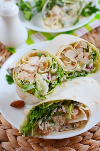 Coronation Chicken Salad Wraps Recipe - Cook.me Recipes