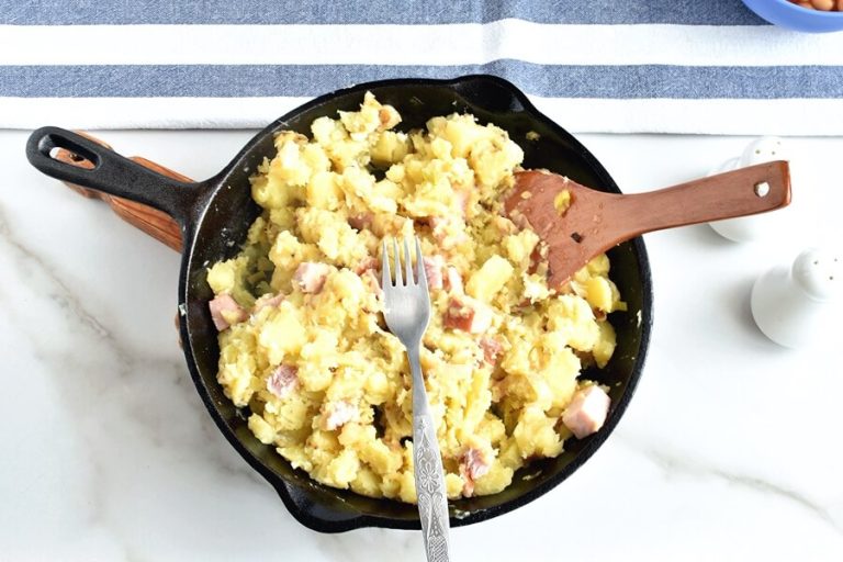 Ham & Potato Hash with Healthy ‘Fried’ Eggs Recipe - Cook.me Recipes