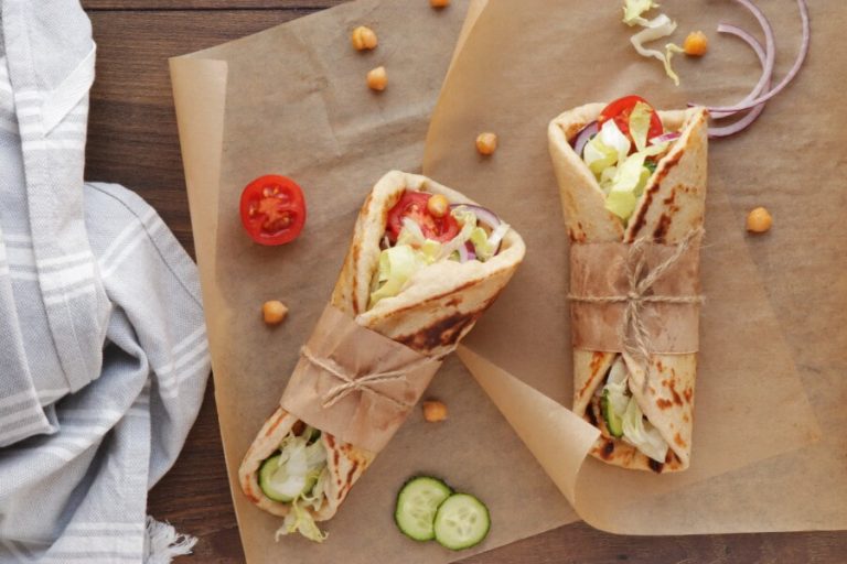 Mediterranean Chickpea Naan Wraps Recipe - Cook.me Recipes