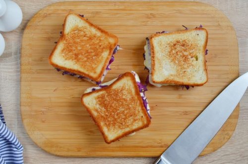 Grilled Cheese and Red Cabbage Sandwiches Recipe - Cook.me Recipes