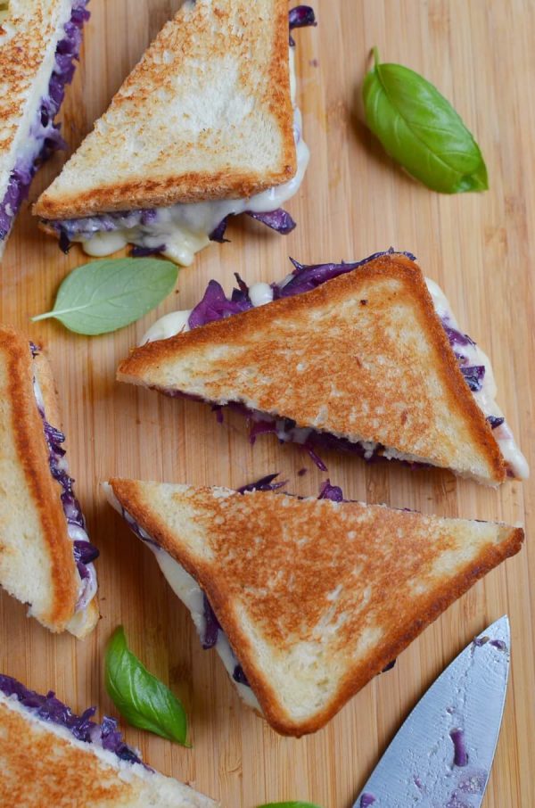 Grilled Cheese and Red Cabbage Sandwiches Recipe - Cook.me Recipes