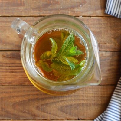 Freshly Brewed Ice Tea with Fresh Mint Recipe - Cook.me Recipes