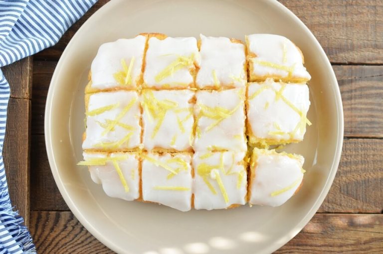 Lemon Drizzle Slices Recipe - Cook.me Recipes