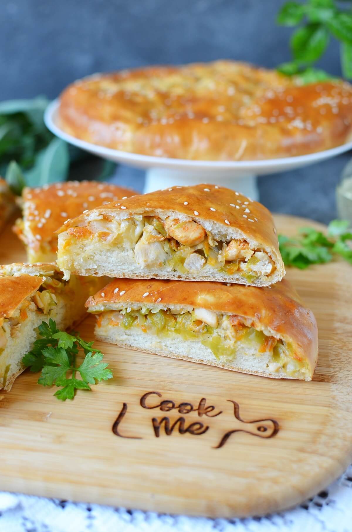 Chicken Cabbage Savory Pirog Recipe - COOK.ME