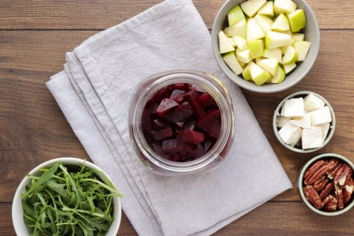 Beet & Goat Cheese Jar Salad Recipe - Cook.me Recipes