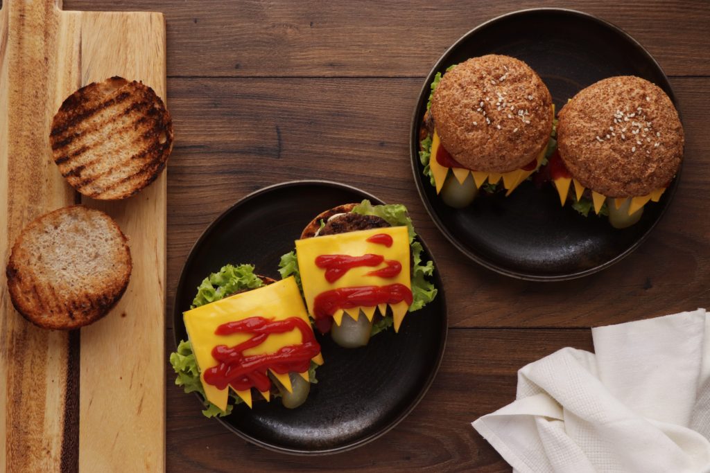 Halloween Monster Burgers Recipe - Cook.me Recipes