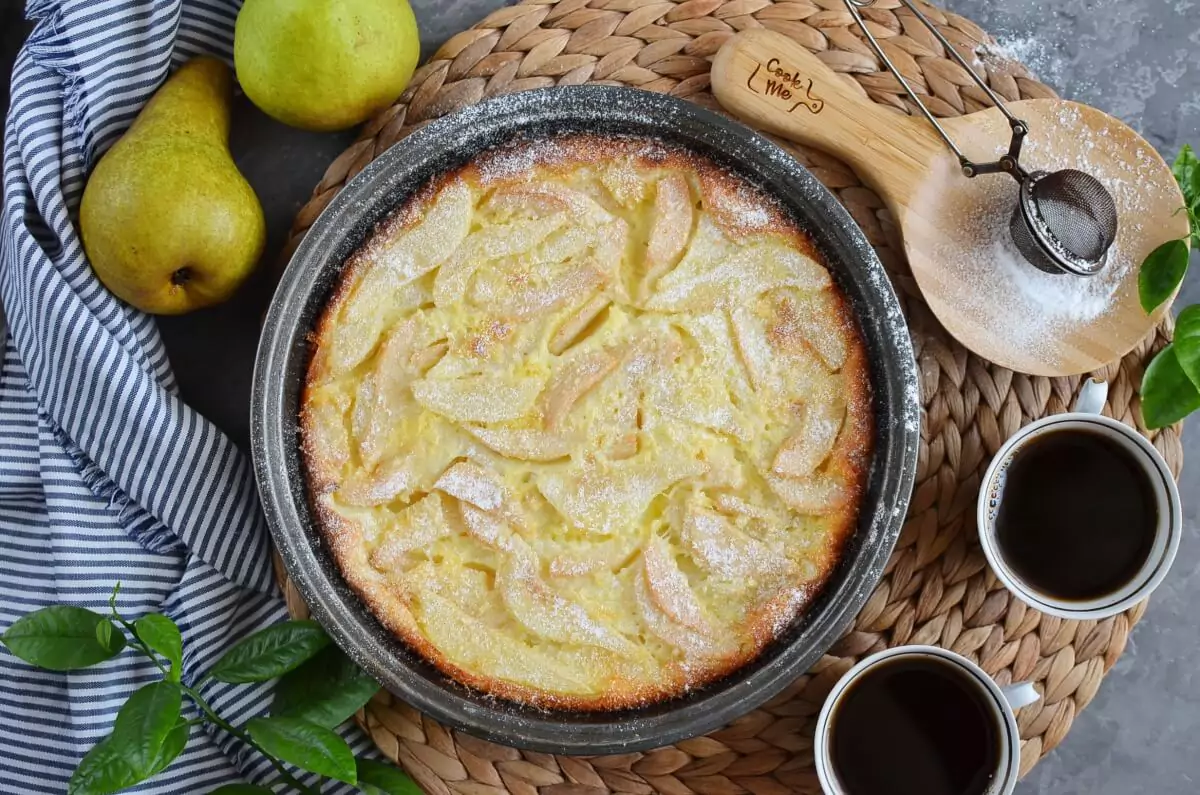 Pear Custard Pie - A Decadent Custard & Pear Dessert - Cook.me