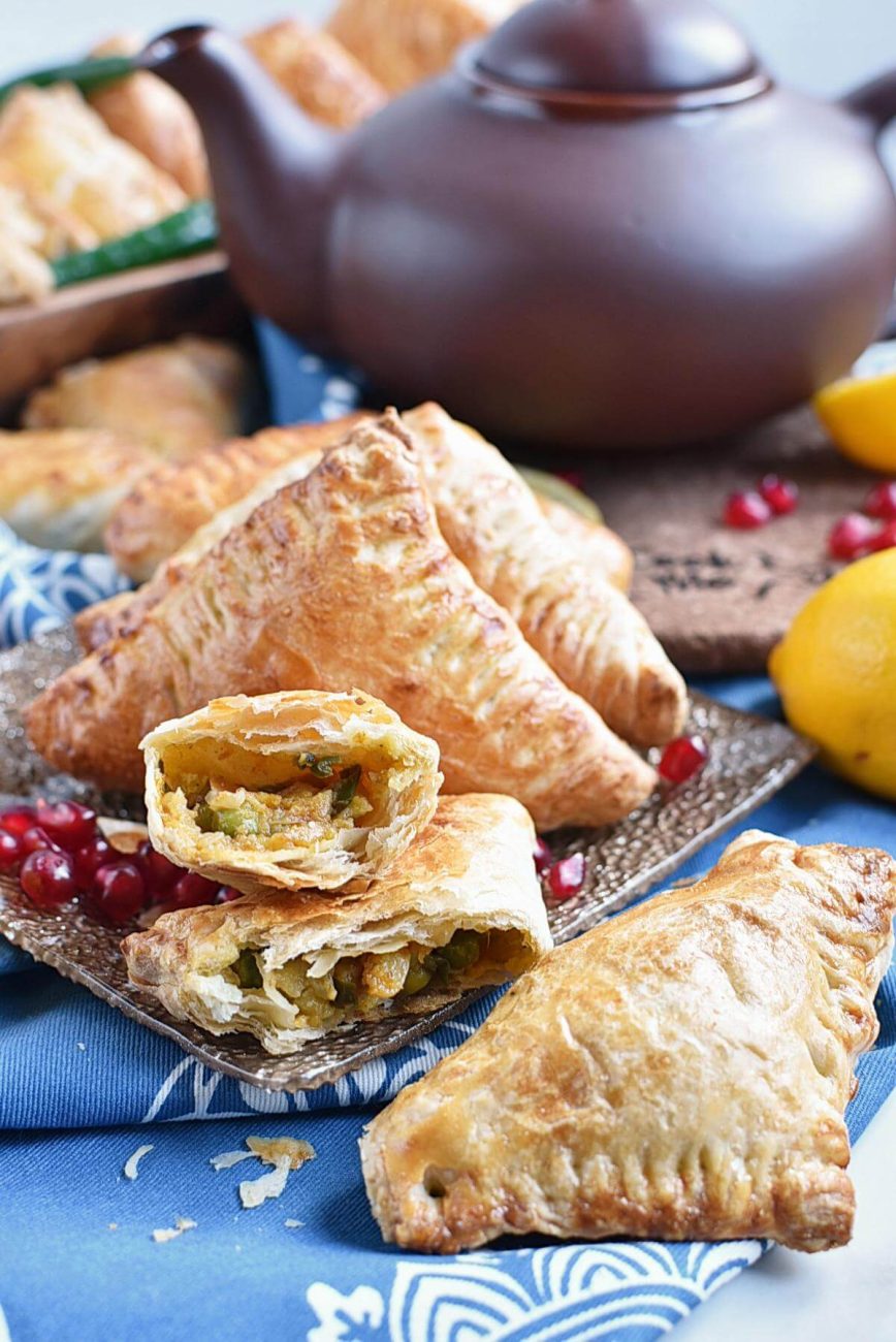 Vegetarian Puff Samosa Recipe - Cook.me Recipes