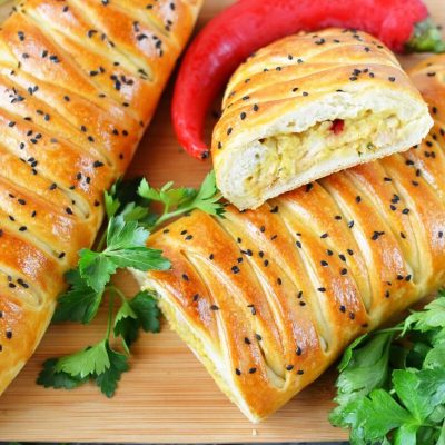 Easy Braided Chicken Bread Recipe - Cook.me Recipes