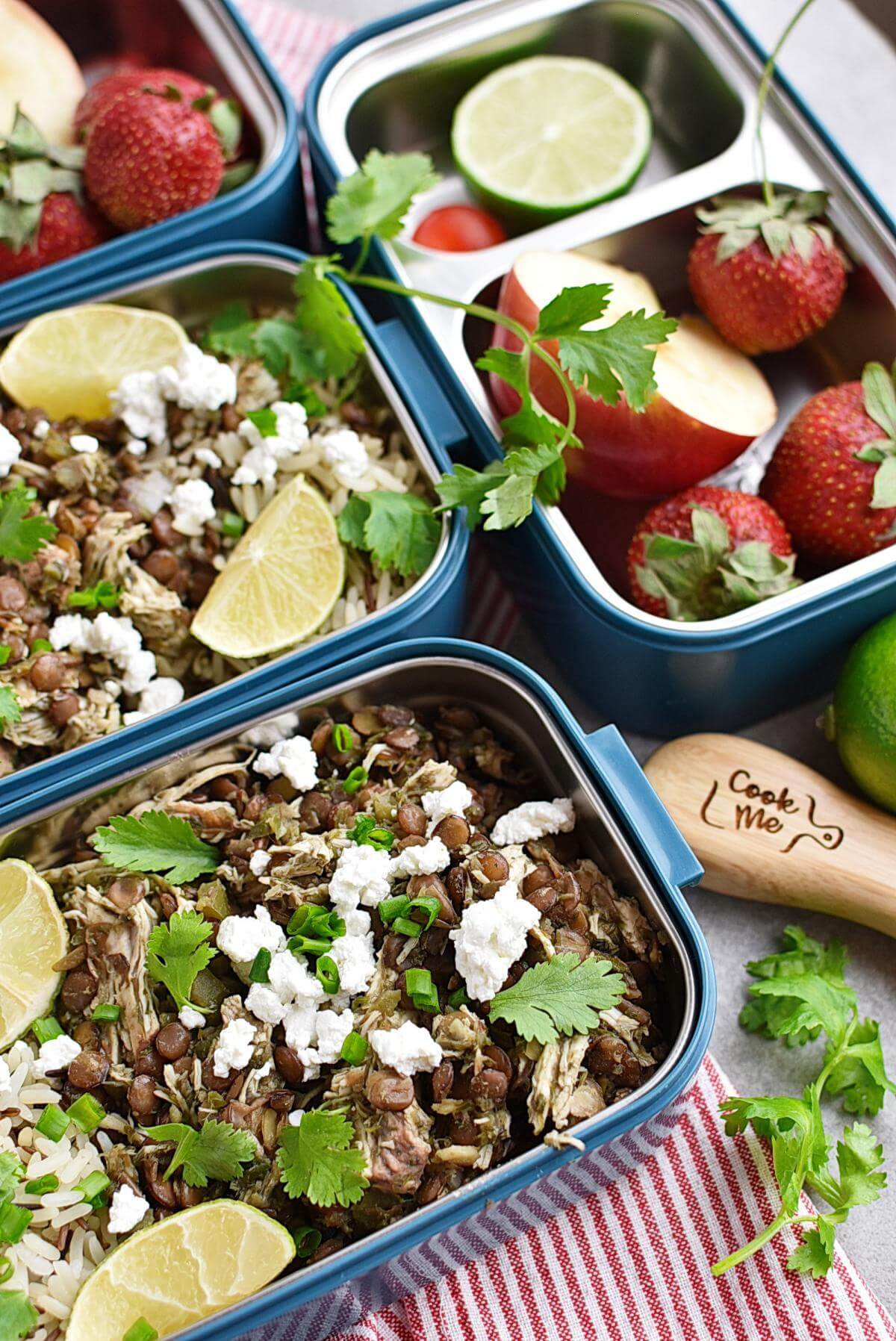 Cilantro Lime Chicken and Lentil Rice Bowls Recipe - COOK.ME