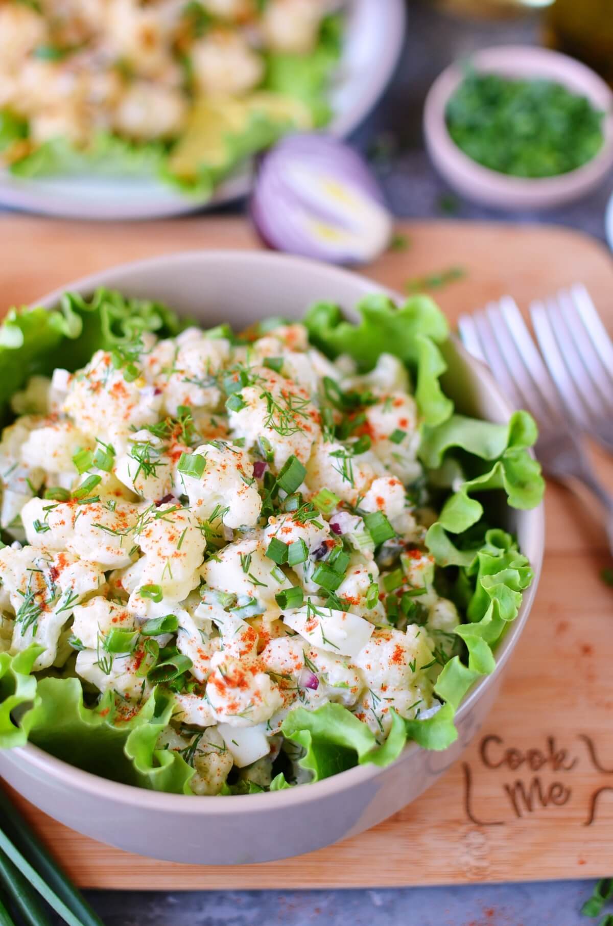 Low Carb Cauliflower Potato Salad Recipe Cookme
