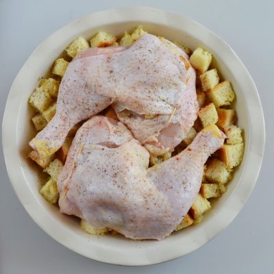 Roasted Chicken Legs & Stuffing Recipe - Cook.me Recipes