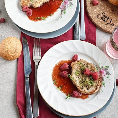 Pork Chops with Raspberry Sauce Recipe - Cook.me Recipes