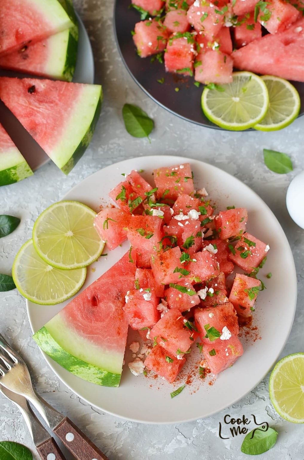 Chili Lime Watermelon Salad Recipe - Cook.me Recipes