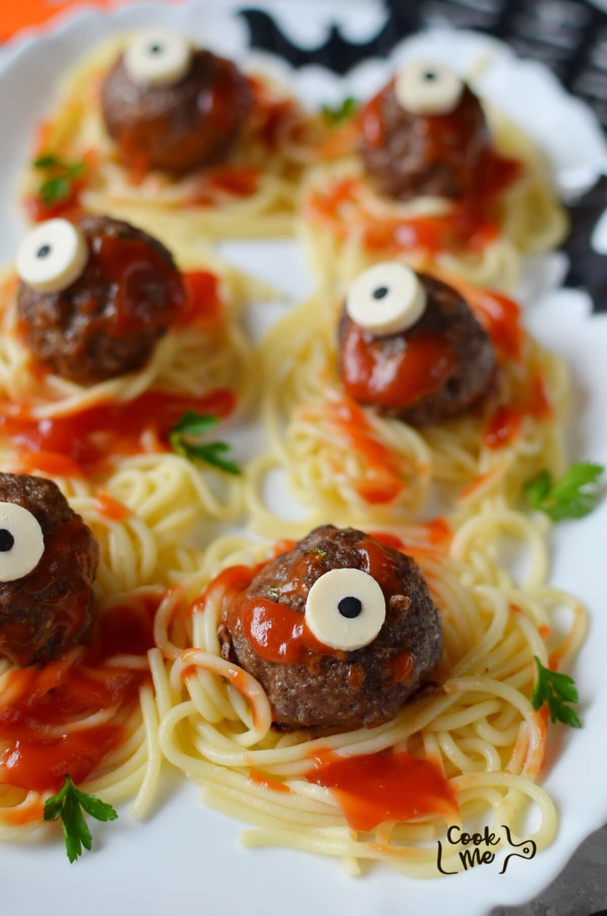 Zombie Eyes - Halloween Meatballs Recipe - Cook.me Recipes
