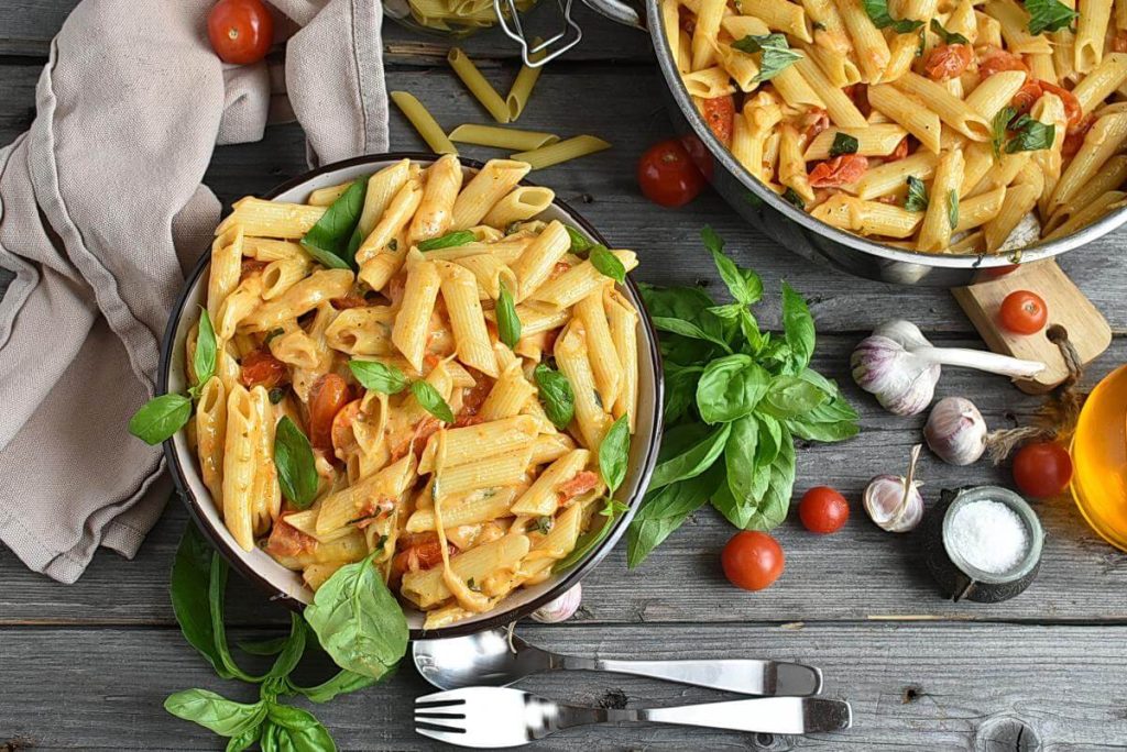Tomato Basil Penne Pasta Recipe - Cook.me Recipes