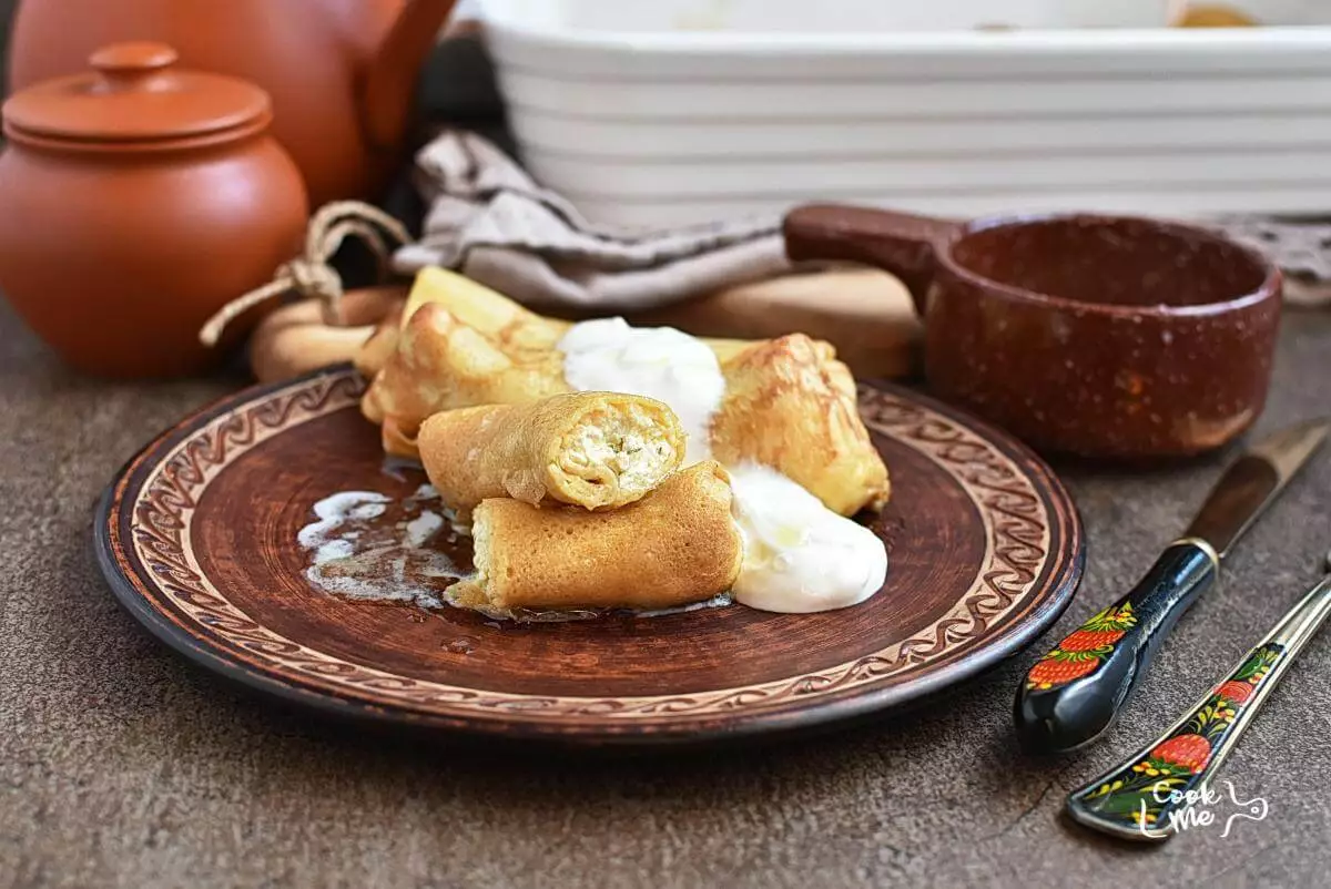 Nalesniki Recipe - Ukrainian Crepes with Cheese | Cook.me