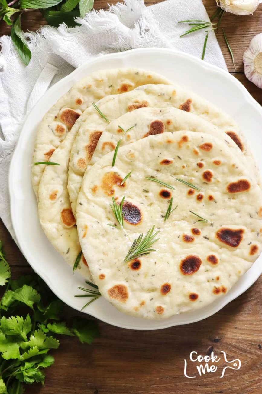 Garlic Herb Flatbread Recipe - Cook.me Recipes