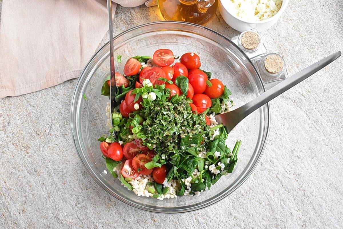 Mediterranean Brown Rice Salad Recipe - Easy Step-by-Step Guide | COOK.ME