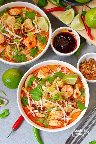 Laksa (Coconut Curry Noodle Soup) Recipe - Cook.me Recipes