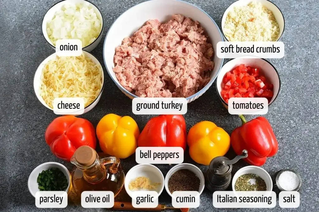 Turkey Stuffed Bell Peppers Recipe - COOK.ME