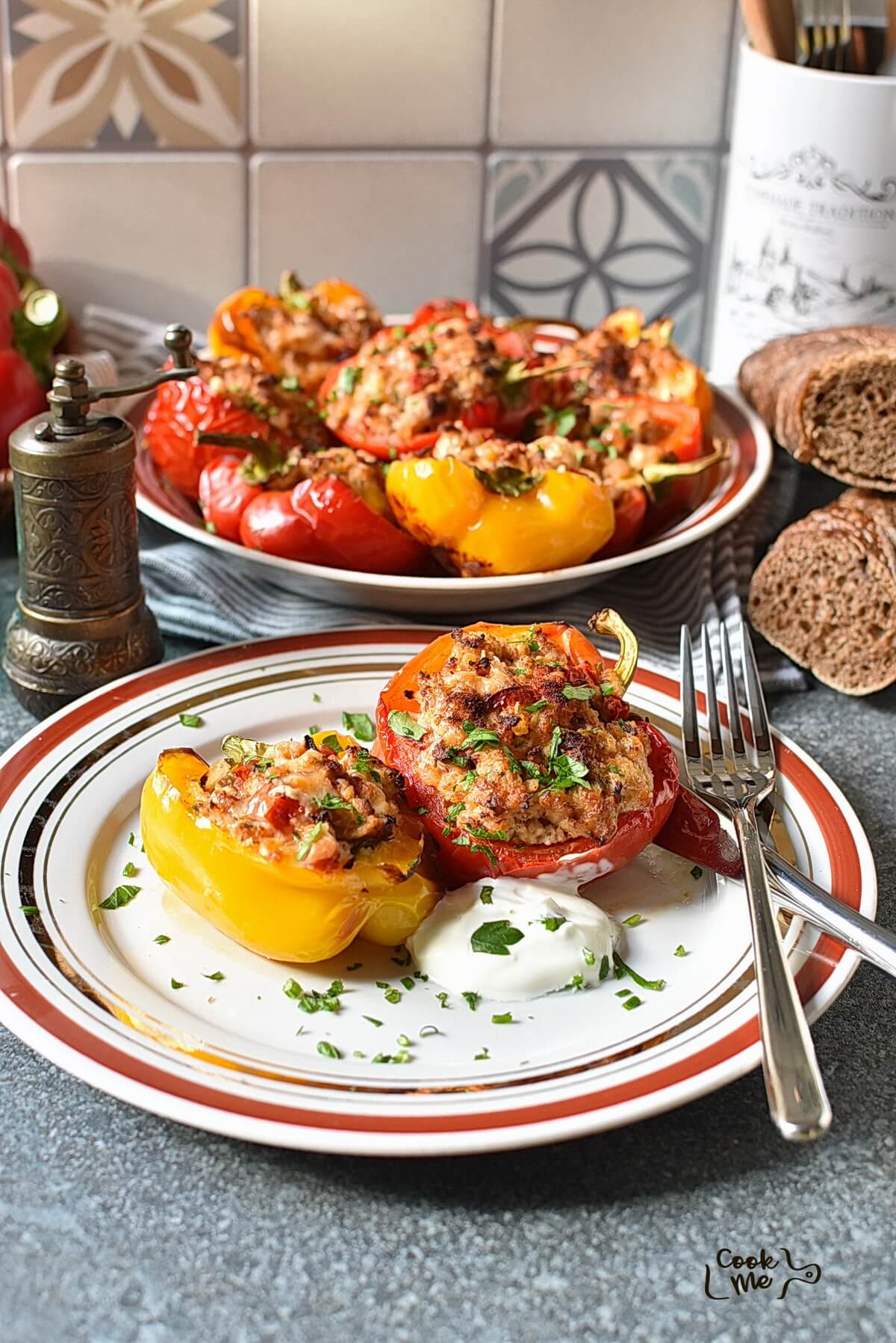 Turkey Stuffed Bell Peppers Recipe - Easy Step-by-Step Guide | COOK.ME